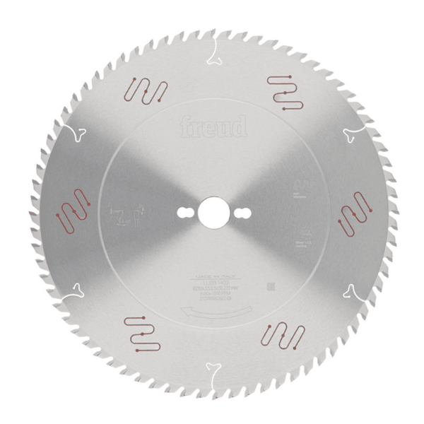 Lưỡi cưa gỗ tự nhiên ít ồn, 350mm, 84 răng, cốt 30mm Frued LU2B-1600