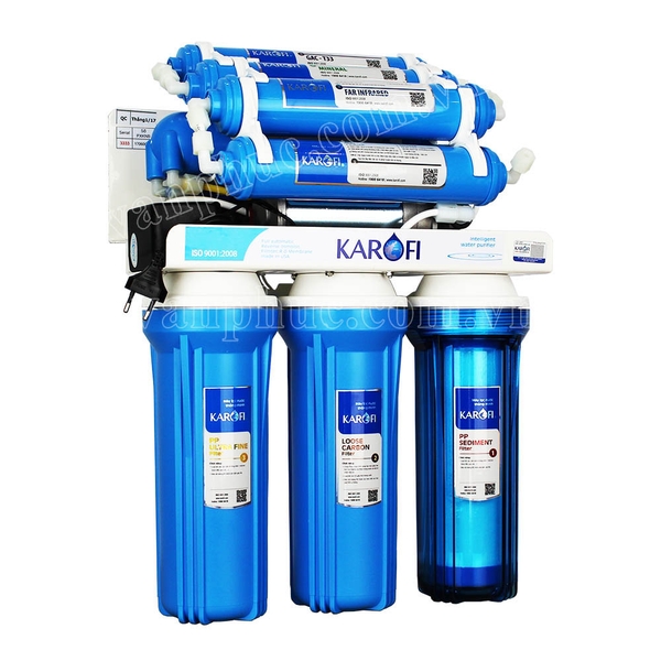 Máy lọc nước RO Karofi 8 cấp KT80 - Tủ Inox - dienmayminhtuan.com.vn