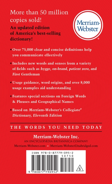 The Merriam-Webster Dictionary, New Edition, 2022 Copyright HIỆU SÁCH ...