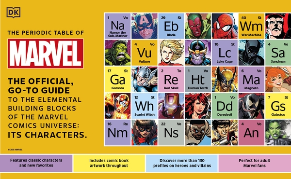The Periodic Table of Marvel HIỆU SÁCH NGOẠI VĂN