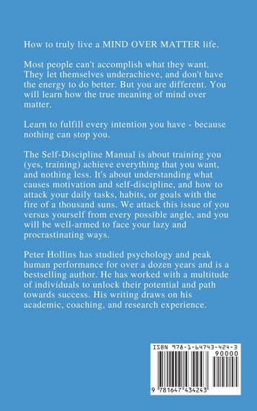 The Self-Discipline Manual (Book 4 of 15: Live a Disciplined Life) HIỆU ...