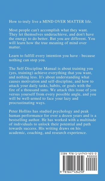 The Self-Discipline Manual (Book 4 of 15: Live a Disciplined Life) HIỆU ...