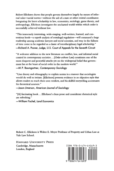 Order without Law: How Neighbors Settle Disputes HIỆU SÁCH NGOẠI VĂN