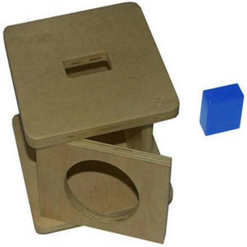 Imbucare Box with Rectangular Prism Hakyco Montessori Materials