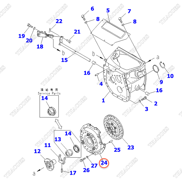 (MT) Bàn ép côn 3EB-10-32210 | https://thacoes.com/
