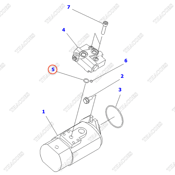 Vòng đệm oring 07000-12015; 07000-02015 | https://thacoes.com/