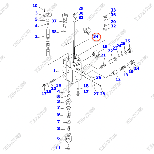 (2sv) Van điện 12V 30A-61-11360 | https://thacoes.com/