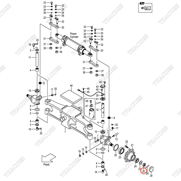Ecu hãm moay ơ 01412-00030 | https://thacoes.com/