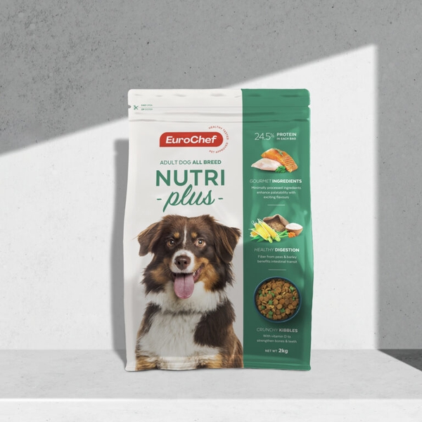EUROCHEF NUTRIPLUS ADULT DOG – ALL BREED 2KG( CHO CHÓ TRÊN 12 THÁNG ...