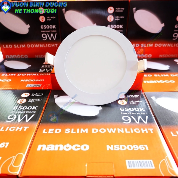 Đèn LED Âm Trần NANOCO 9W Ánh Sáng Trắng, Đổi Màu / Kích Thước D140 ...