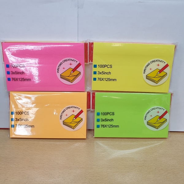 Giấy Note GS (3x5) inch, 5 màu Công ty TNHH Văn phòng phẩm NGA