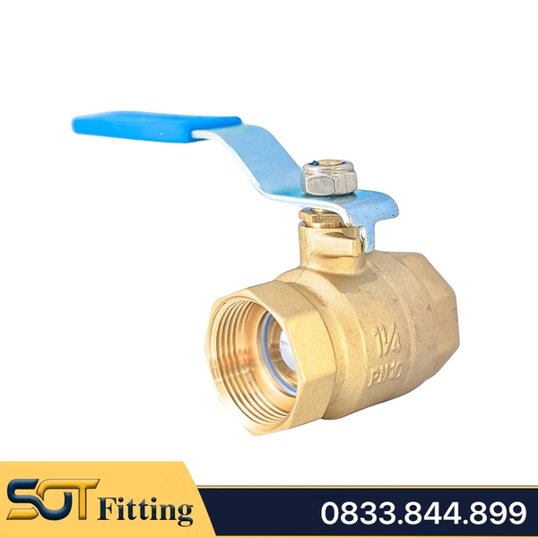 Van Bi Đồng MI Tay Gạt Inox - Brass Ball Valve With Lever Handle