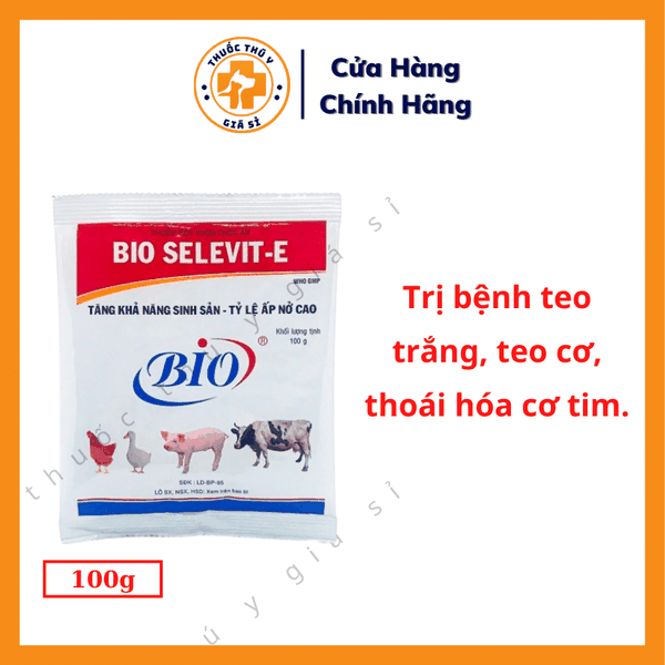 Bio Selevit E 100gr Chính Hãng Giá Tốt Phân Phối Thuốc Thú Y