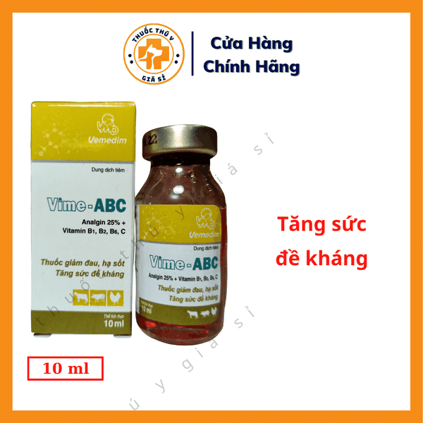 Vemedim Vime ABC 10ml Giảm Đau Hạ Sốt Phân Phối Thuốc Thú Y