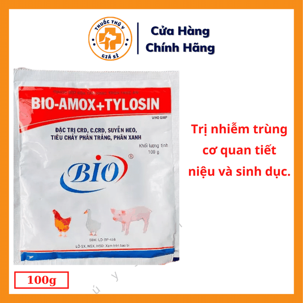 Bio Amox Tylosin 100gr Chính Hãng Giá Tốt Phân Phối Thuốc Thú Y