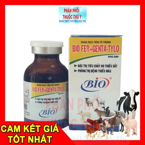 Bio Fer Genta Tylo 20ml Chính Hãng Giá Tốt Phân Phối Thuốc Thú Y
