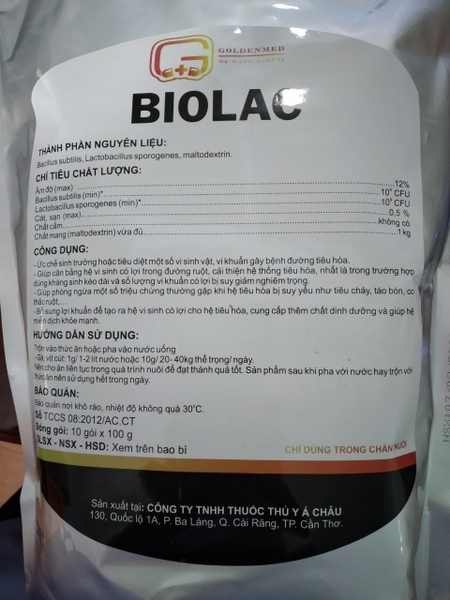 Golden Biolac (10 in 1) kg Chính Hãng Giá Tốt Phân Phối Thuốc Thú Y