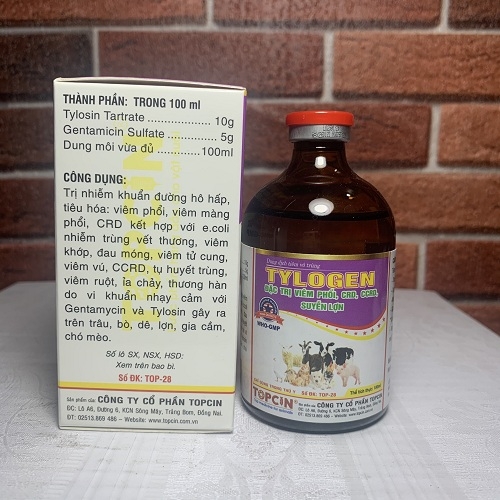 Topcin Tylogen 100ml Chính Hãng Giá Tốt Phân Phối Thuốc Thú Y