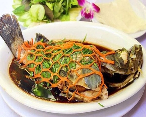 Cá Bống Mú Hấp Tương Tàu Xì