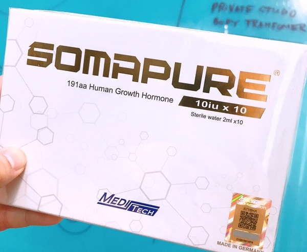 HGH -Human Growth Hormone -SOMAPURE - Hãng Meditech Hộp 10IU x10