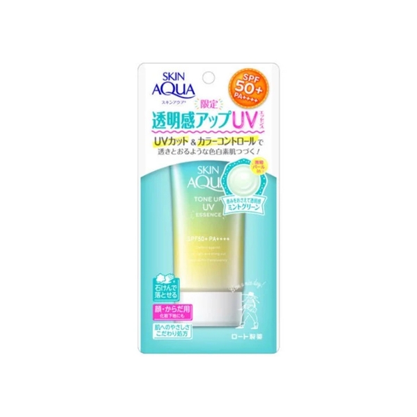 Kem Chống Nắng Skin Aqua Tone Up UV Essence Mint Green 80g May Cosmetic