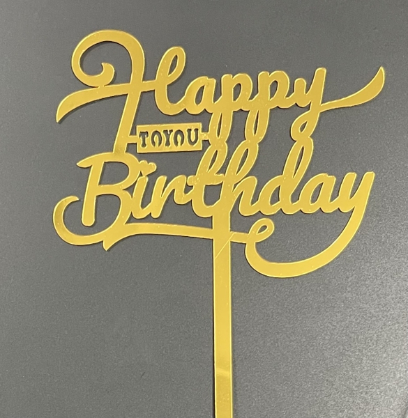 Set 10 mica HPBD to you-VÀNG.