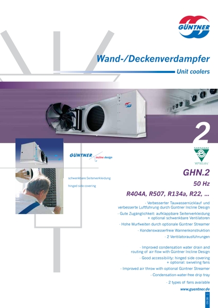 Catalogue dàn lạnh Guntner | CÔNG TY CỔ PHẦN CÔNG NGHIỆP LẠNH ĐỨC ANH