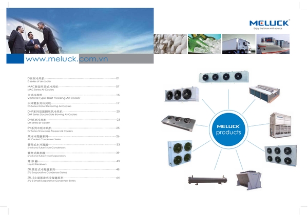 Catalogue dàn lạnh Meluck | CÔNG TY CỔ PHẦN CÔNG NGHIỆP LẠNH ĐỨC ANH