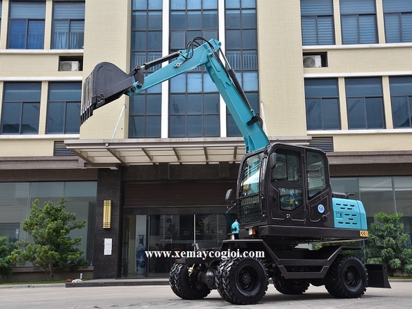 Máy đào bánh lốp Jinggong JG75 7 tấn - Máy xúc đào bánh lốp 75 mới www.xemaycogioi.com