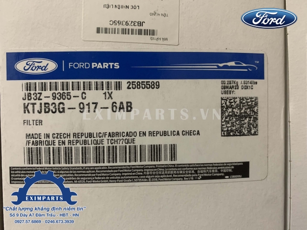 LỌC NHIÊN LIỆU FORD RANGER 2.0 BITURBO JB3Z9365C KTJB3G9176AA