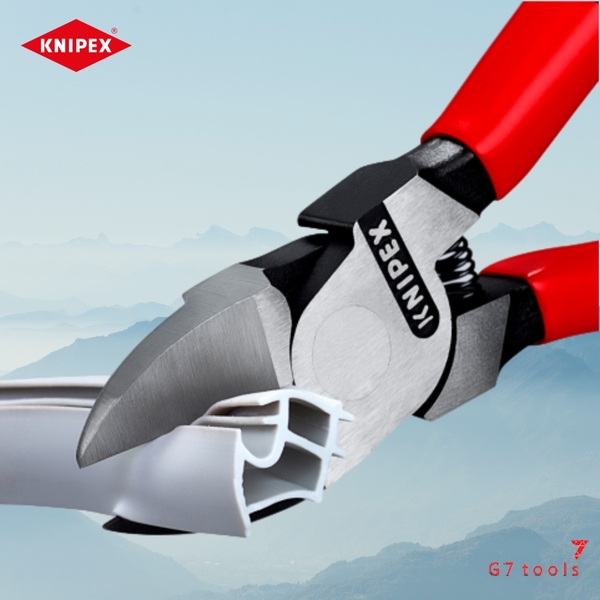 Kìm Knipex 72 01 160 SB Cắt Nhựa và Vật Liệu Mềm Không Để Lại Ba-via