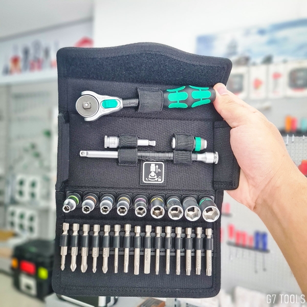 Bộ Khẩu Tuýp Wera Zyklop Speed Ratchet 8100 SA 6, 1/4" 28 Chi Tiết