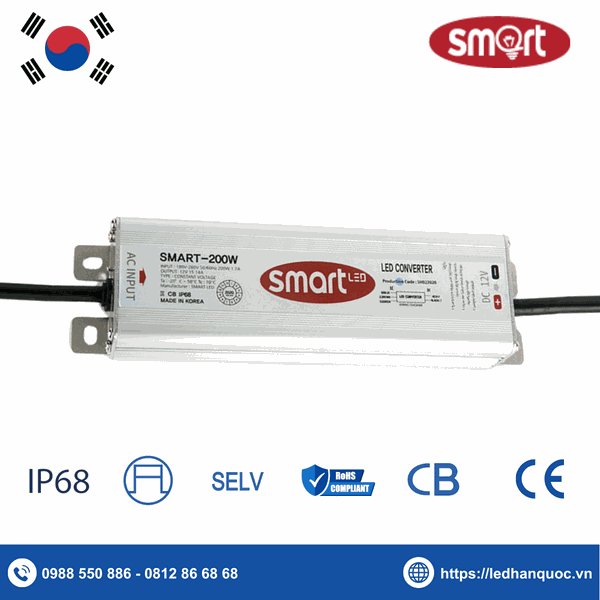 Nguồn Hàn Quốc Smart-200W | Led Hàn Quốc