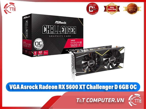 VGA Asrock Radeon RX 5600 XT Challenger D 6GB OC
