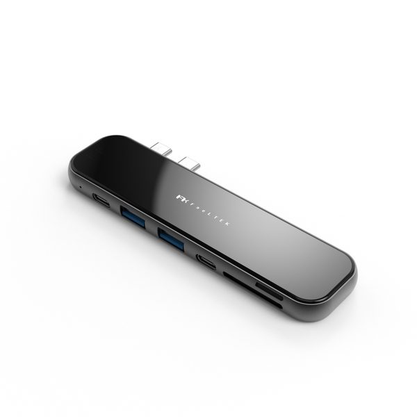 Bộ chia cổng USB Jet Glass 7 in 1 USB-C Hub Feeltek - chube.vn