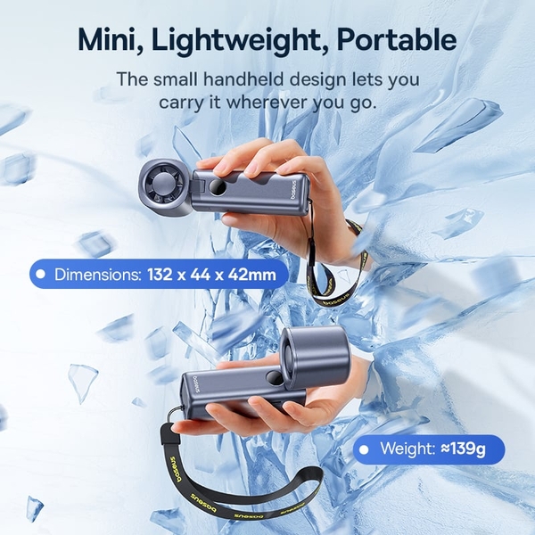 Quạt cầm tay mini Baseus GoTrip DT1 - chube.vn