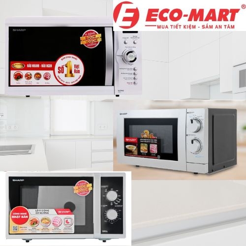 Top 3 lò vi sóng Sharp nên mua tại Eco-mart, 2024