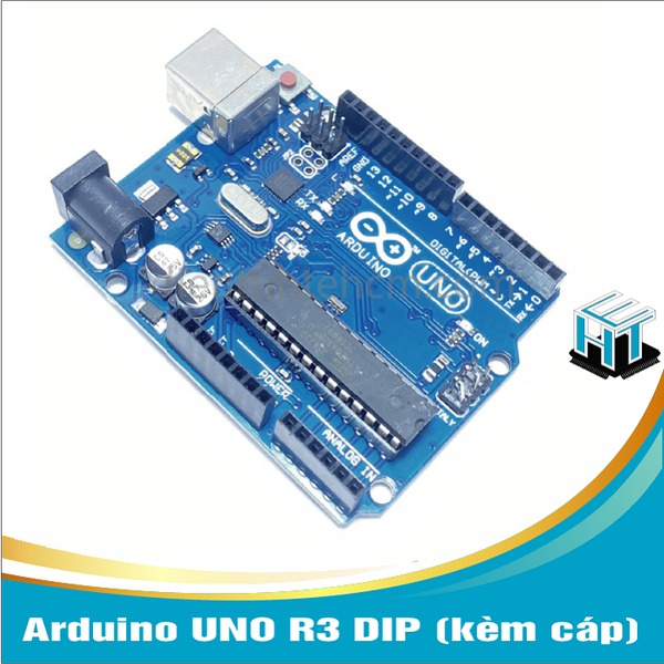 Arduino UNO R3 DIP kèm dây cáp CHẤT LƯỢNG HTE LINH KIỆN ĐIỆN TỬ PRO
