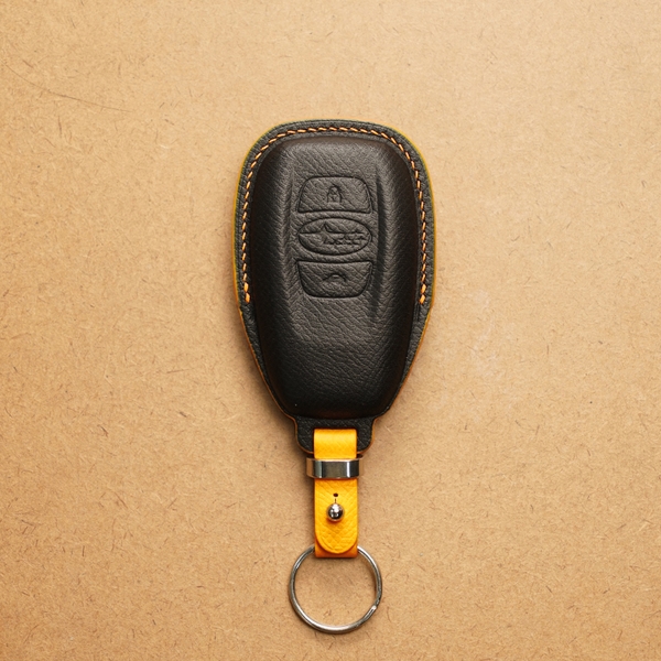 Bao da chìa khoá ô tô Subaru - Dòng da bê Epsom mix Nissil