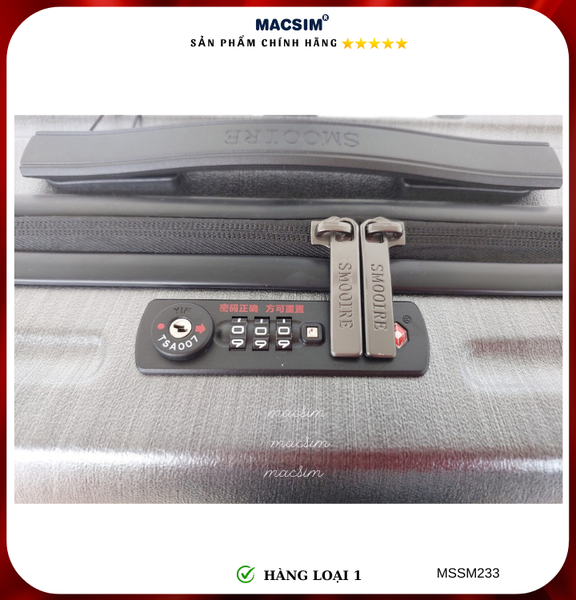 Vali cao cấp Macsim Smooire MSSM233 cỡ 21 inch màu đen - Hàng loại 1 | Macsim - The luxury choice