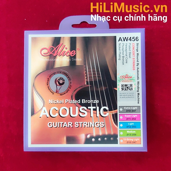 Dây Guitar Acoustic Alice A456 Nikel | Nhạc cụ Hiến Liên