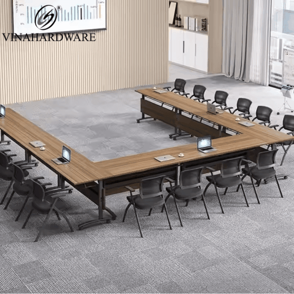 Vinahardware Foldable Mobile Conference Table, Meeting Table And ...