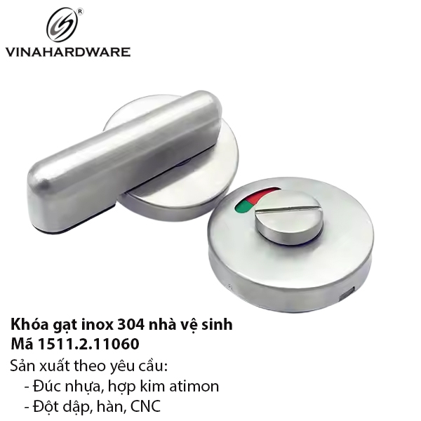Bathroom Thumb Turn Indicator Lock – SUS 304 – Satin Finish – Code 1511 ...