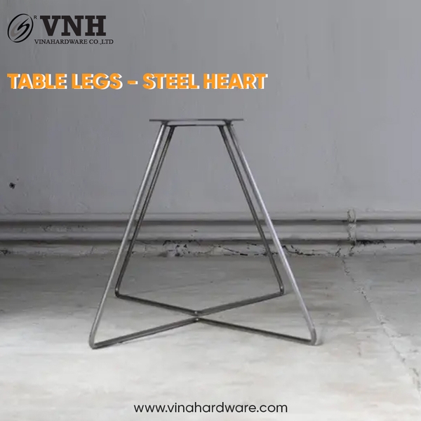 Triangular two-spoke iron legs, matte black paint - VNH40010 ...