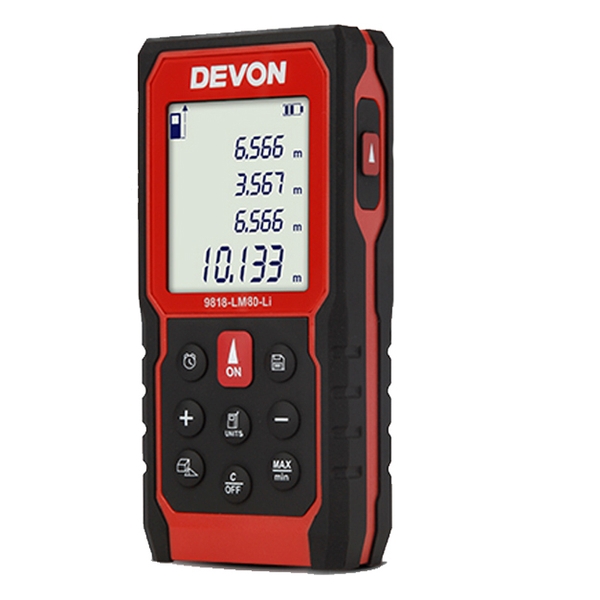 Máy đo khoảng cách laser Devon 9818-LM80-Li (80m) Túi đựng ...