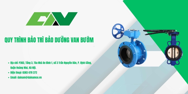 Quy Trình Bảo Dưỡng, Bảo Trì Van Bướm CÔNG TY CỔ PHẦN KHOA HỌC CÔNG ...