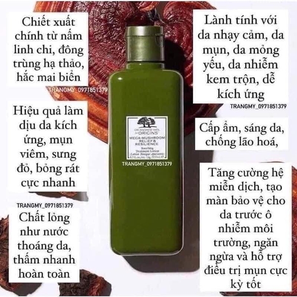 TONER NẤM ORIGINS 200ML DATE T12/25 | lybalansieucute.com
