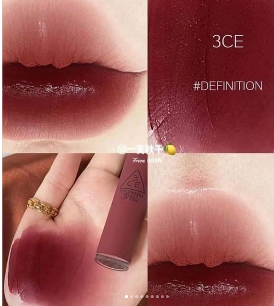 SON 3CE VELVET LIP TINE DEFINITION MINI FULLBOX | lybalansieucute.com