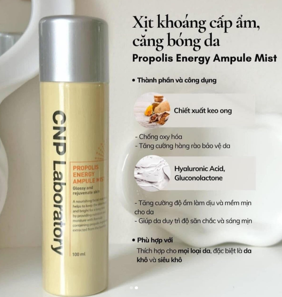 XỊT KHOÁNG CNP LABORATORY AMPULE 250ML | lybalansieucute.com