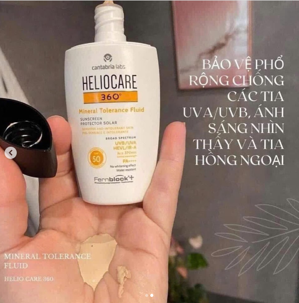 KEM CHỐNG NẮNG HELIO MINERAL TOLERANCE FLUID | lybalansieucute.com